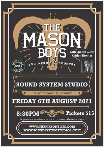 Get yourself one of only 50 signed Mason Boys Tour Posters | The Mason Boys