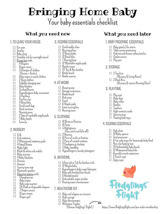 basic house needs list