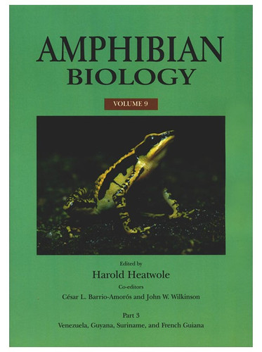 Amphibian biology, vol9: status of decline of amphibians, Wstrn Hemi ...