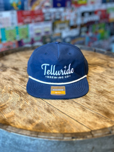 TBC Navy Blue Script Rope Hat | Telluride Brewing Co