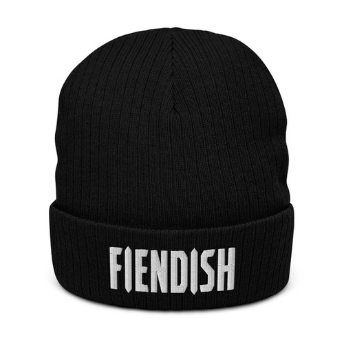 FIENDISH ribbed beanie | FIENDISH comic