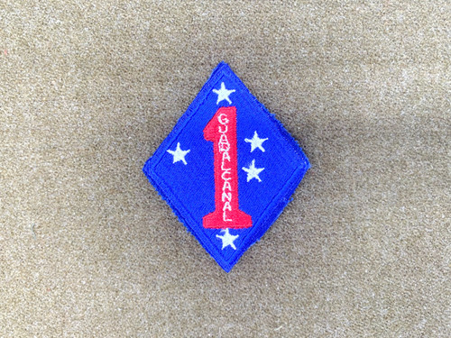 US Marine Corps 1st Marine Division Insignia, WWII | Foxhole Militaria