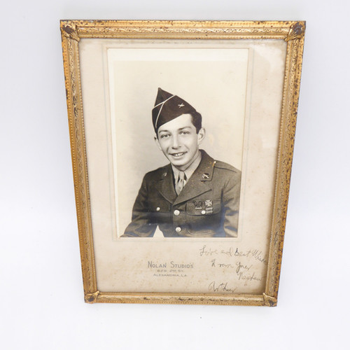 Original Photo of Soldier, Framed, WWII | Foxhole Militaria