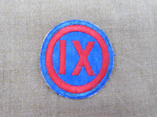 Original U.S. Army 9th Corps Patch, Greenback, WWII | Foxhole Militaria