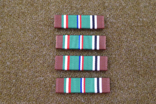 Lot of Four WWII EAME Campaign Ribbons | Foxhole Militaria