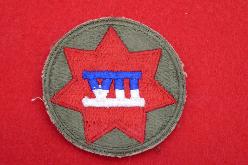 Original WWII U.S. Army 7th Corps Patch | Foxhole Militaria