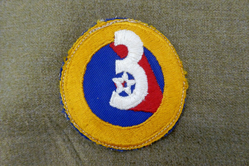 U.S. Third Air Force Patch, Twill Center, WWII. | Foxhole Militaria