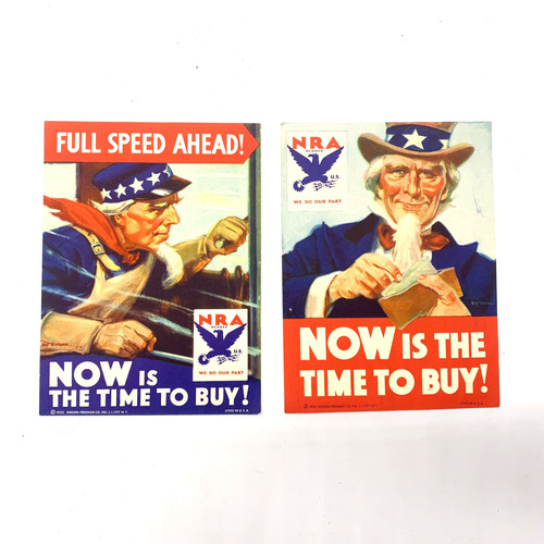 NRA Poster Sales Example, Pre-WWII | Foxhole Militaria