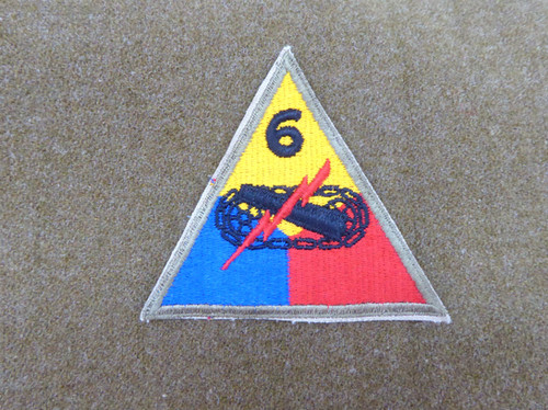 US 6th Armored Division Patch, WWII | Foxhole Militaria