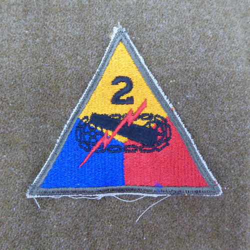 U.S. Army 2nd Armored Division Patch, WWII | Foxhole Militaria