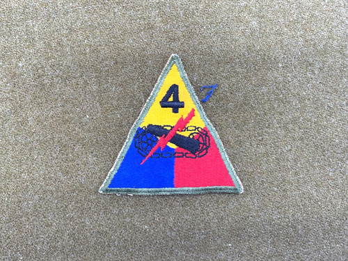 4th Armored Division Patch, WWII | Foxhole Militaria