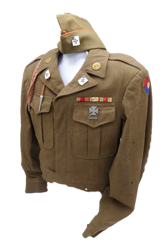 Enlisted Ike Jacket, Overseas Cap, WWII. | Foxhole Militaria