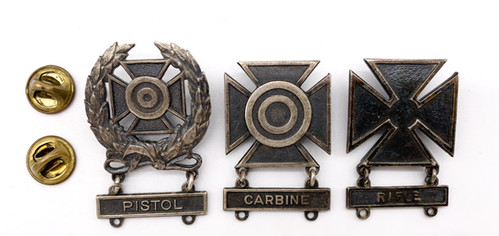 Marksmanship Badge Lot, Sterling, WWII - Vietnam | Foxhole Militaria