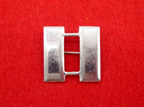 U.S. Army Captain Bars, Sterling, WWII Era | Foxhole Militaria