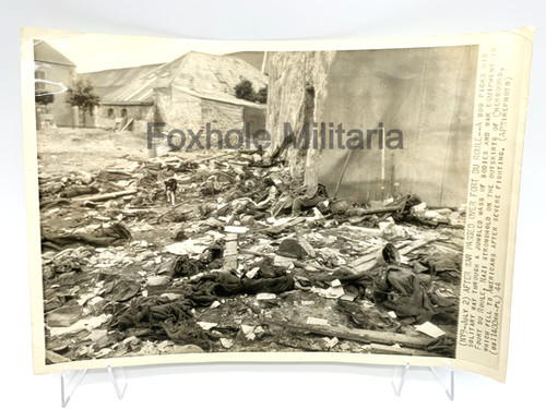 Original AP Wire Photo, Cherbourg France, 1944, WWII | Foxhole Militaria