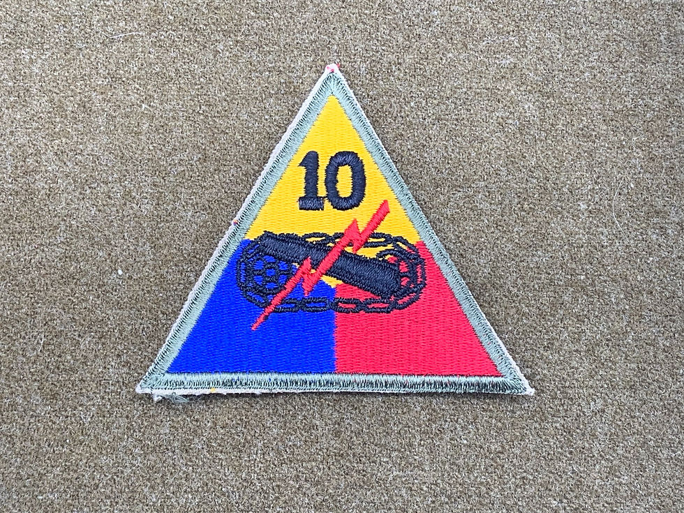 10th Armored Division Patch, WWII | Foxhole Militaria