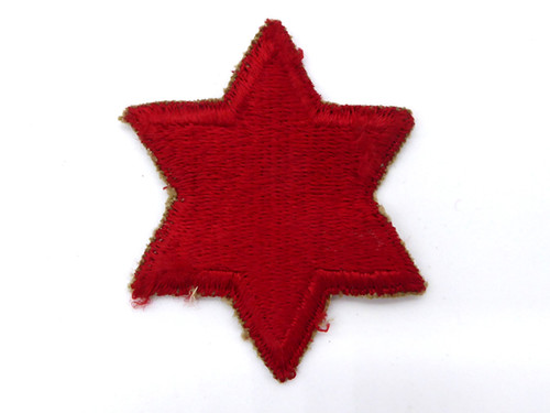 Original WWII 6th Infantry Division patch | Foxhole Militaria