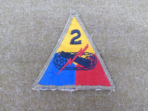 US 2nd Armored Division Patch, WWII | Foxhole Militaria