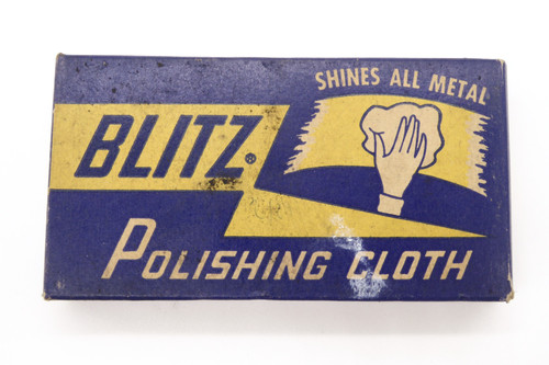 Original WWII era Blitz Polishing Box With Cloth | Foxhole Militaria