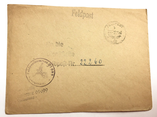 Original WWII German Feldpost Envelope | Foxhole Militaria