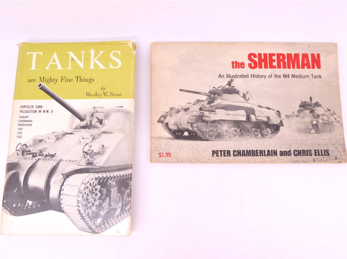 Two Book Lot- "Tanks" 1946 & "The Sherman" 1969 | Foxhole Militaria