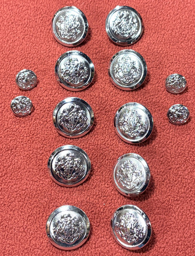 Set of British Army General Service Buttons, WWII/ Korea | Foxhole ...