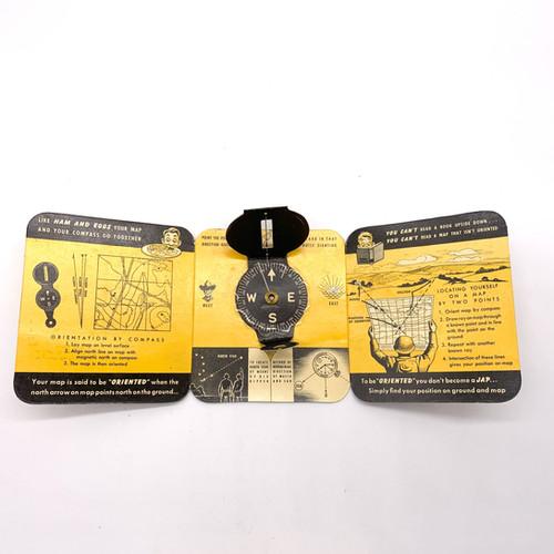 US Army Compass & Map Training Aid, WWII | Foxhole Militaria