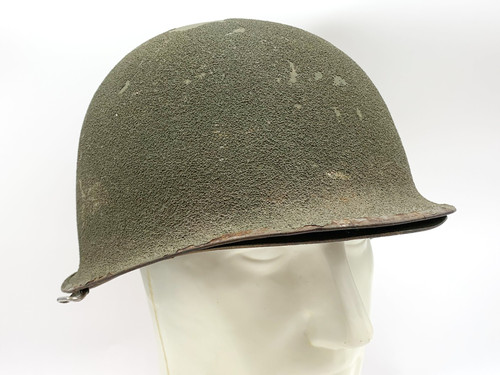 US M1 Front Seam Helmet and Liner, WWII | Foxhole Militaria