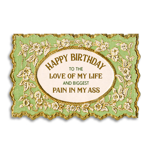 Happy Birthday to the Love of My Life and Biggest Pain in My Ass ...