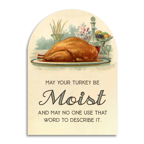 May Your Turkey Be Moist - Funny Holiday Greeting Card | Bad Betty Greeting