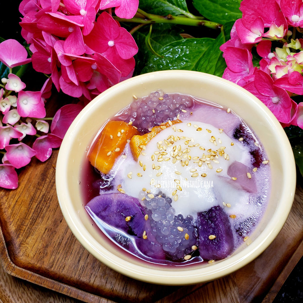Ube, Taro, Sweet Potato Sago & Che