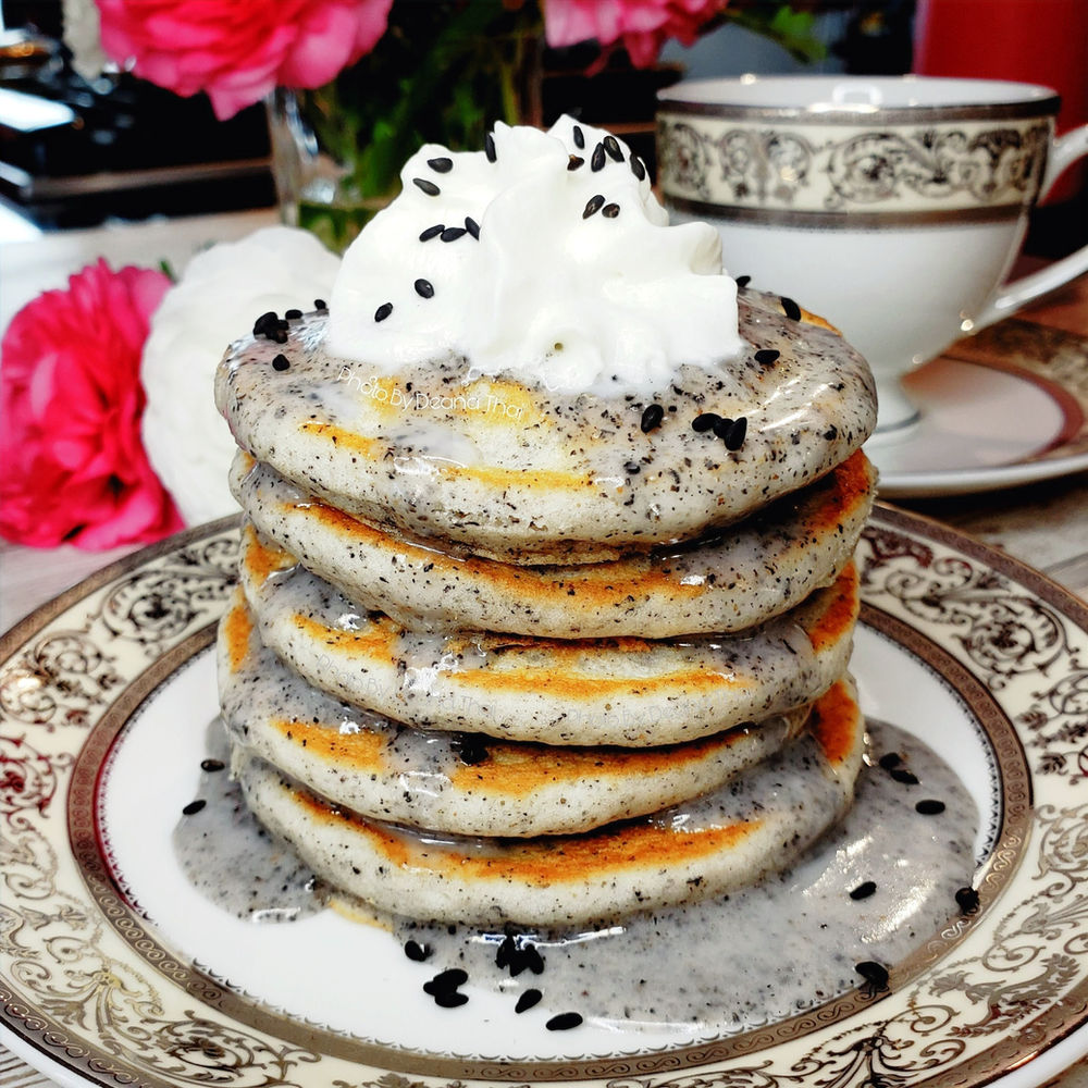 Black Sesame Pancakes
