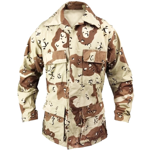 USGI 6-Color Desert "Chocolate Chip" BDU Combat Top | Michigan Military ...