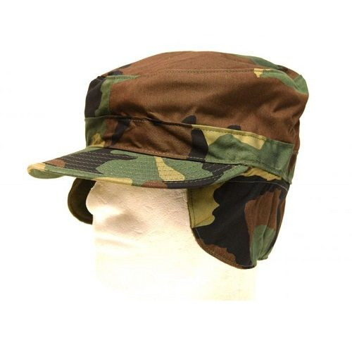 USGI M81 Woodland BDU Patrol Cap w/ Flaps | Michigan Military Supply