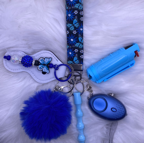 Sapphire Flutter Safety Keychain | My Site