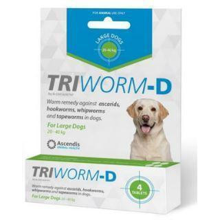 Triworm-D Large Dog (20 - 40kg) | CnP | Claws n Paws