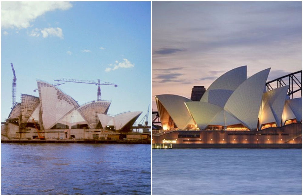 Famous Buildings : Before and After