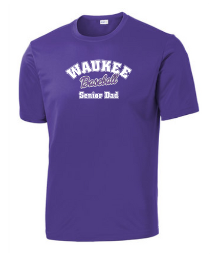 WHS Baseball Poly Performance Tee Senior Dad | AM Apparel