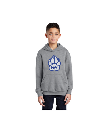 NW Paw Youth Core Fleece Hoodie | AM Apparel