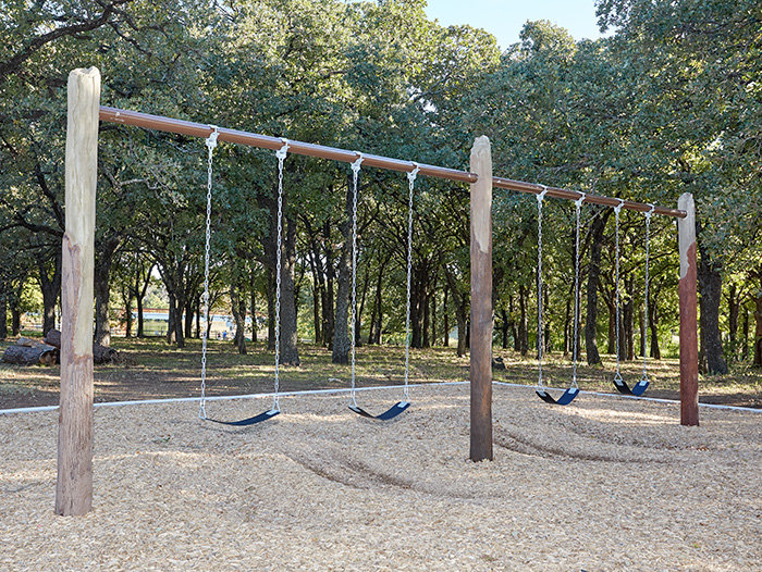Tree Post Nature Playground Swing