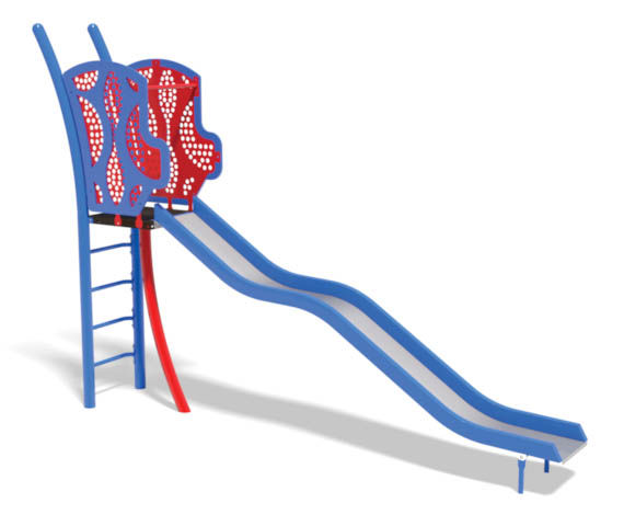 5′ Wavy Stainless Playground Slide