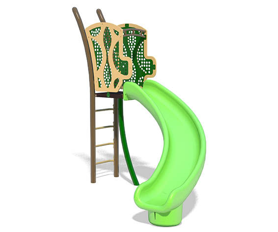 Freestanding 5ft Twister Playground Slide