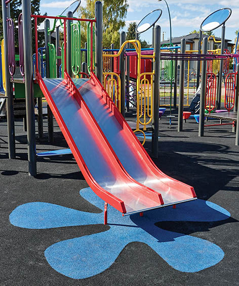 Double Chute Stainless Steel Slide