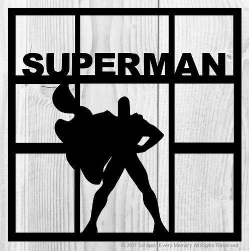 Superman Scrapbook Overlay | scrappineverymemory