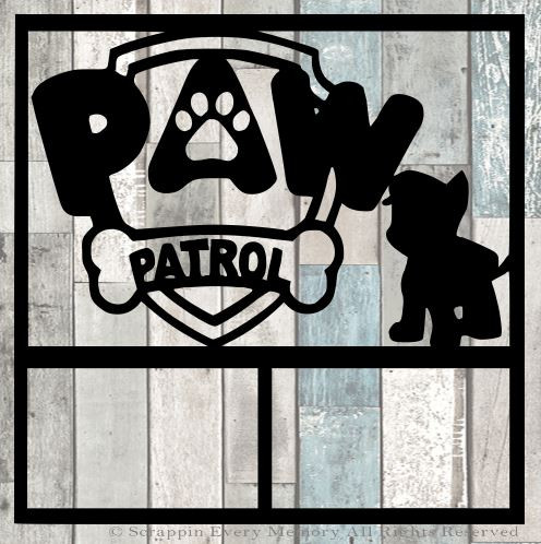 Paw Patrol Scrapbook Overlay | scrappineverymemory