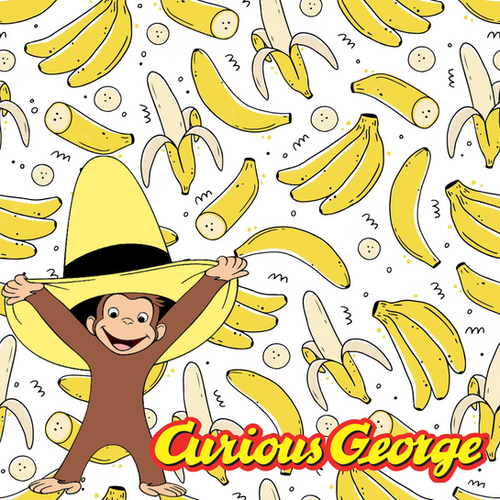 Curious George Scrapbook Paper 12x12 | scrappineverymemory