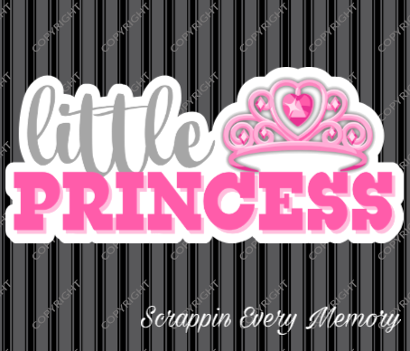 Little Princess Die Cut Title | scrappineverymemory
