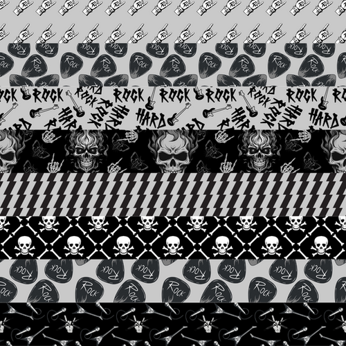 Rock and Roll Border Sheet | scrappineverymemory