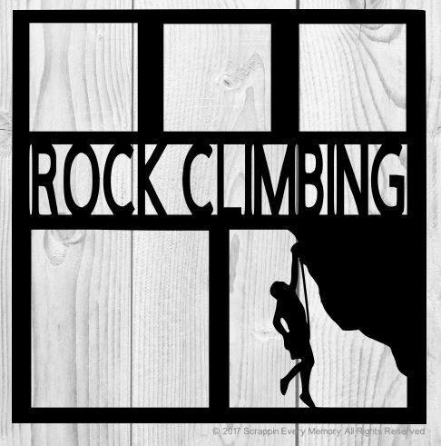 Rock Climbing Scrapbook Overlay | scrappineverymemory
