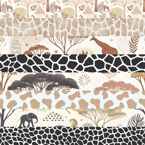 African Safari Border Sheet | scrappineverymemory